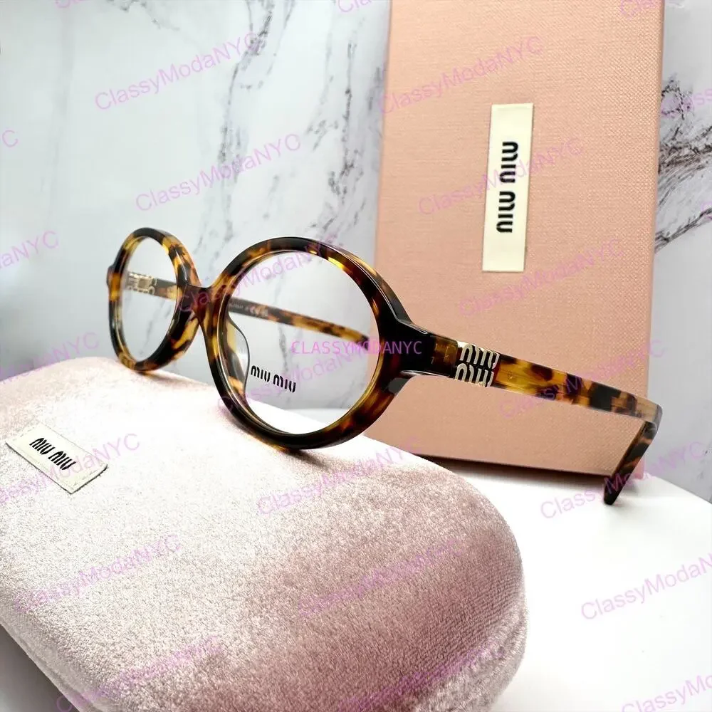 Miu Miu | Accessories | New Miu Miu Womens Eyeglasses Brown Oval Full ...